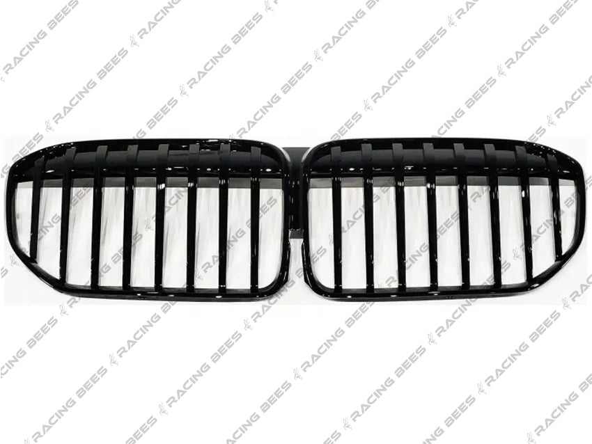 2020+ BMW G12 LCI 7 Series M Style Gloss Black Kidney Grilles (Gloss B ...
