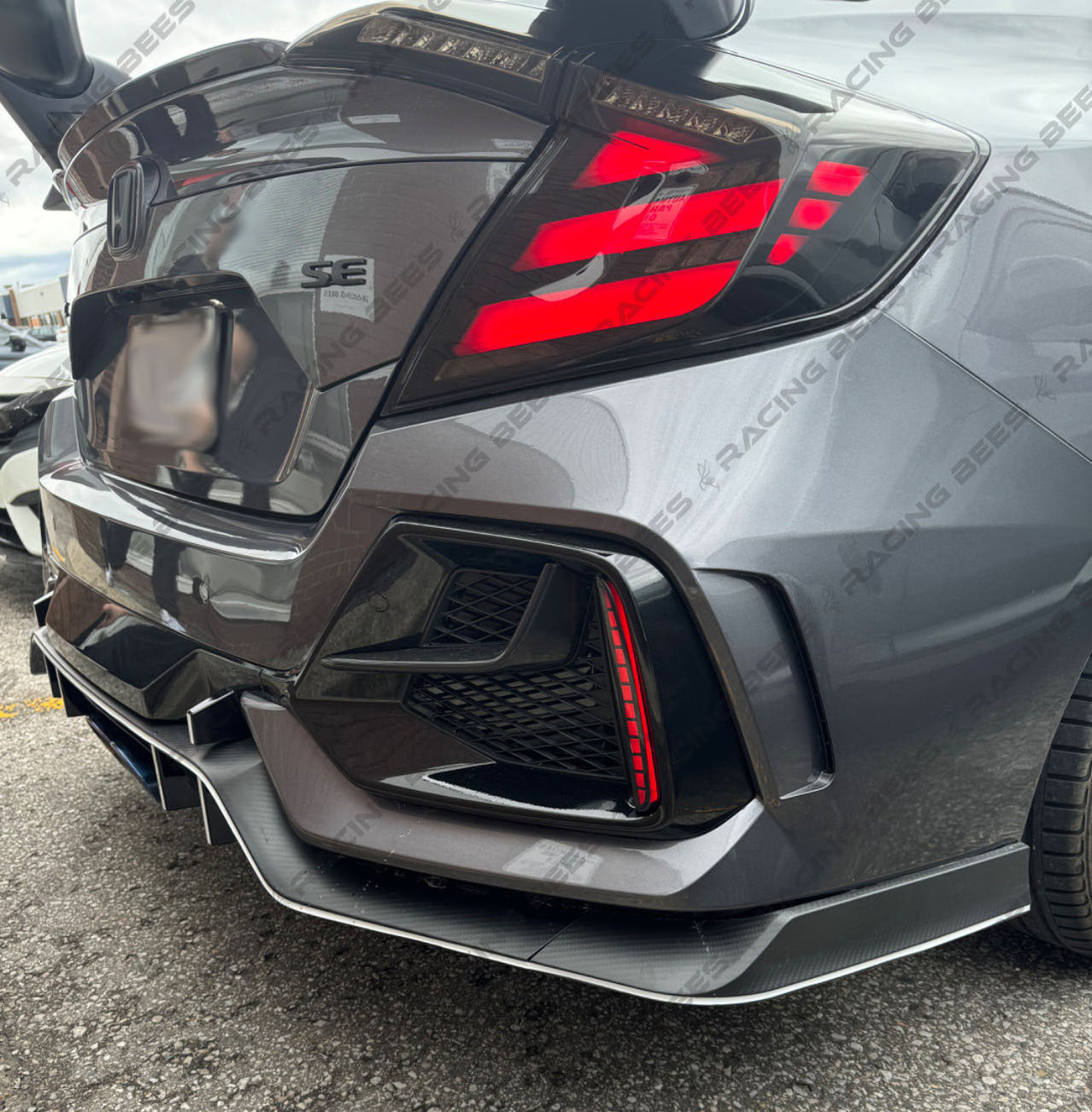 2016-2021 Honda Civic Face-Lift Type R Style Rear Bumper Conversion ...