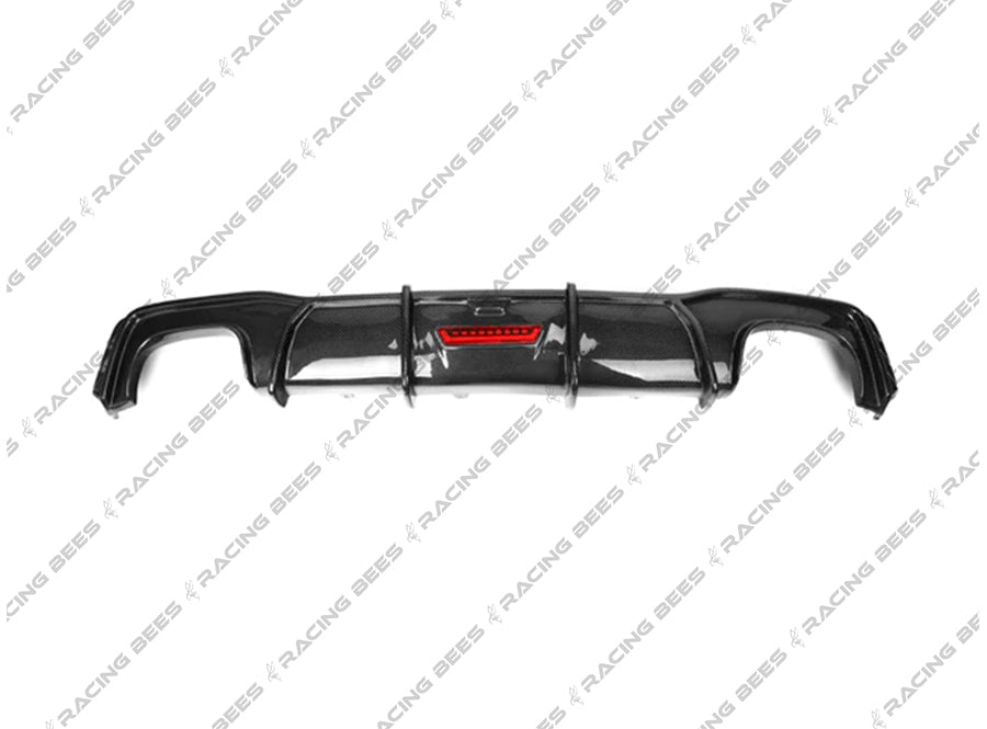 2019+ Audi C8 A7 S-Line/S7 BK Style Rear Diffuser (Carbon Fiber ...