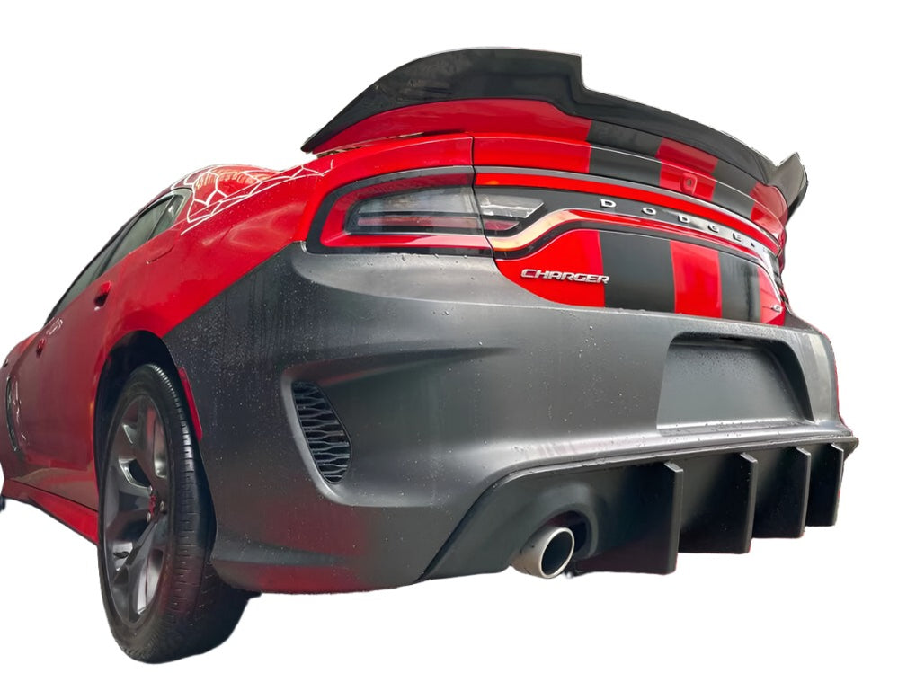 2015-2024 Dodge Charger SRT 2021 Style Hellcat Rear Bumper Conversion ...