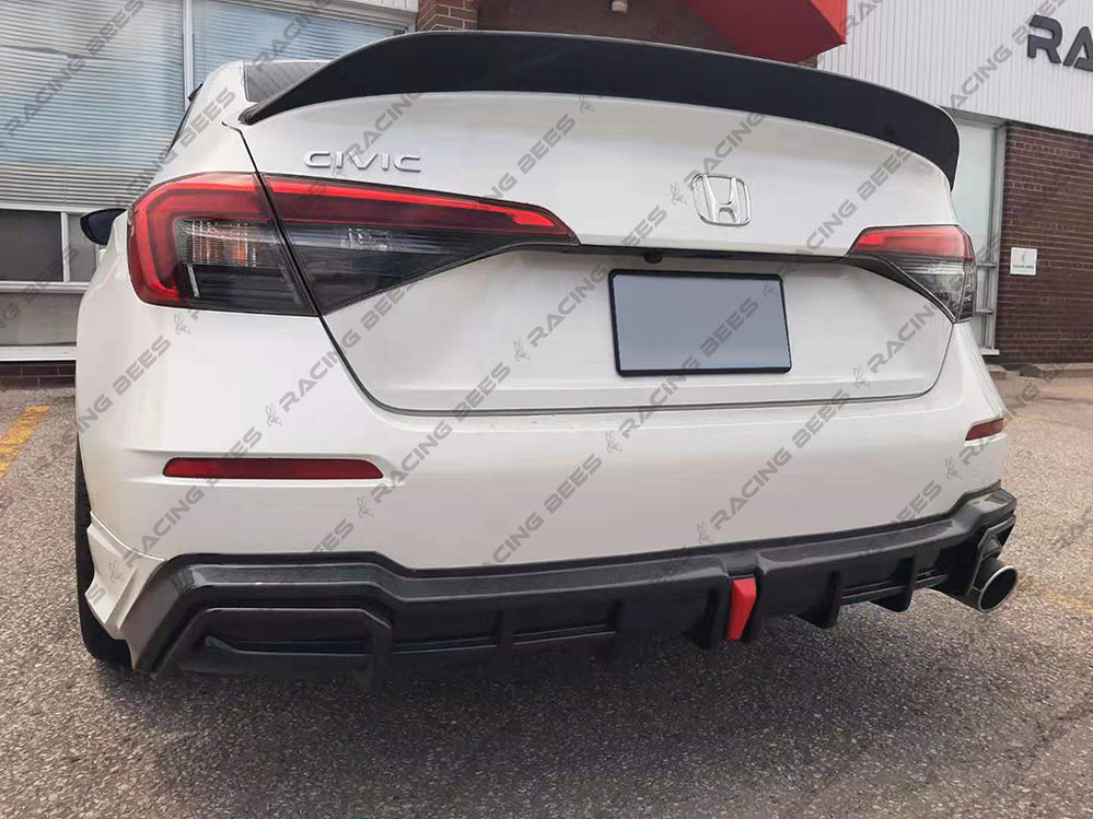 2022-2025 Honda Civic Sedan Yofer V2 Rear Diffuser (BLACK) — RACINGBEES