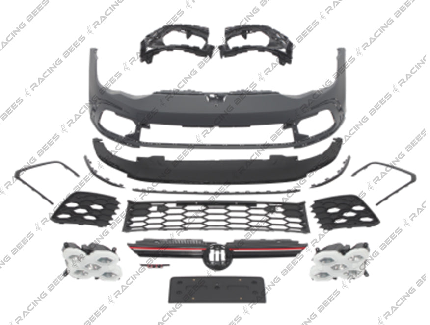 2022-2024 Volkswagen MK8 Golf GTI OE Style Front Bumper — RACINGBEES