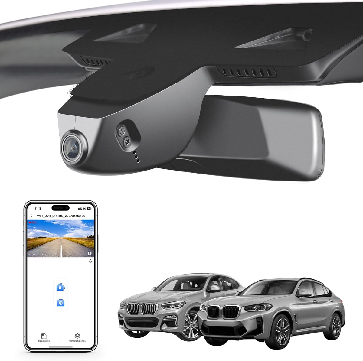 Dash Cam Front 4K and Rear 1080P for BMW X3 X3M G01 Chassis 2018 - 202 ...