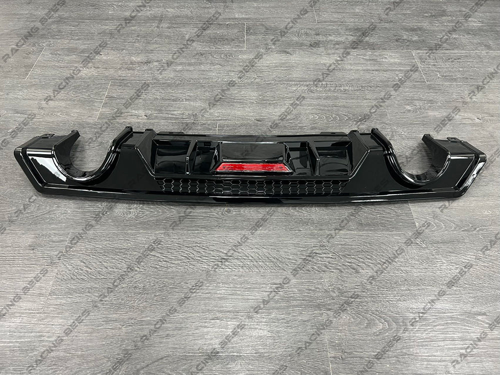 2016-2018 Honda Civic Sedan Rear Diffuser With Red Reflector For Dual ...