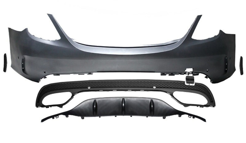 2015-2018 Mercedes-Benz C Class Sedan AMG Sport Style Rear Bumper Conv ...