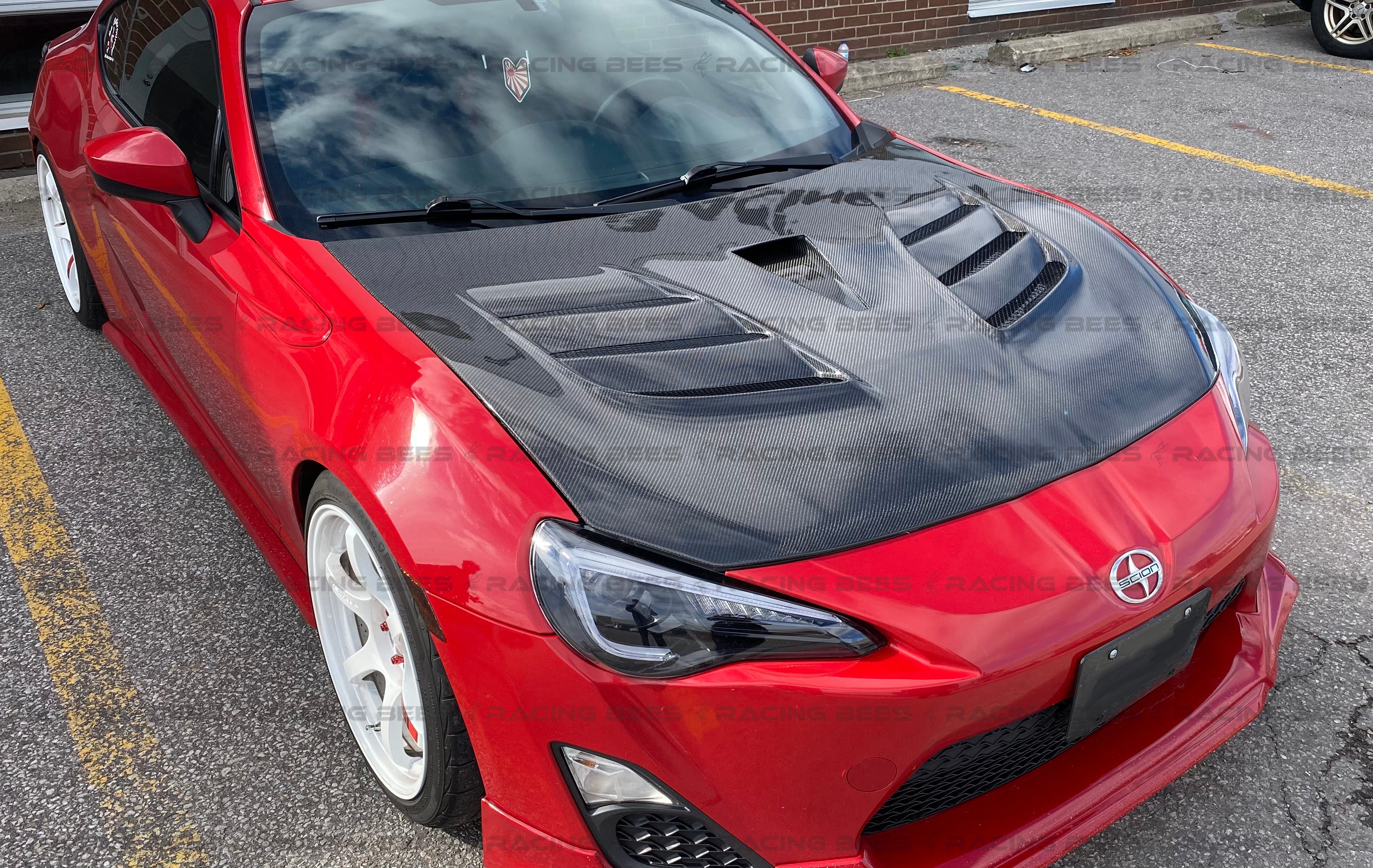 2013-2018 Subaru BRZ/Scion FRS/Toyota 86 VR2 Style Hood (Carbon Fiber ...