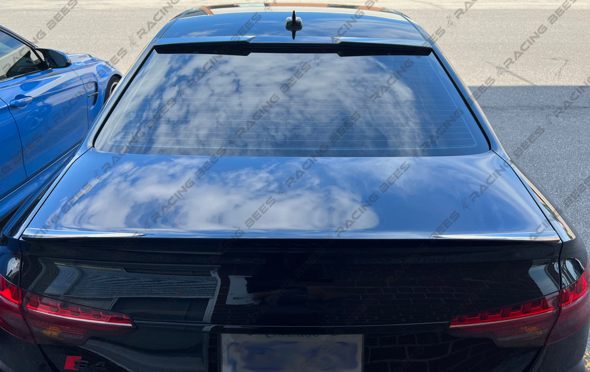 2017-2022 Audi A4/S4 B9/B9.5 Rear Roof Spoiler P1 Style (Black ...